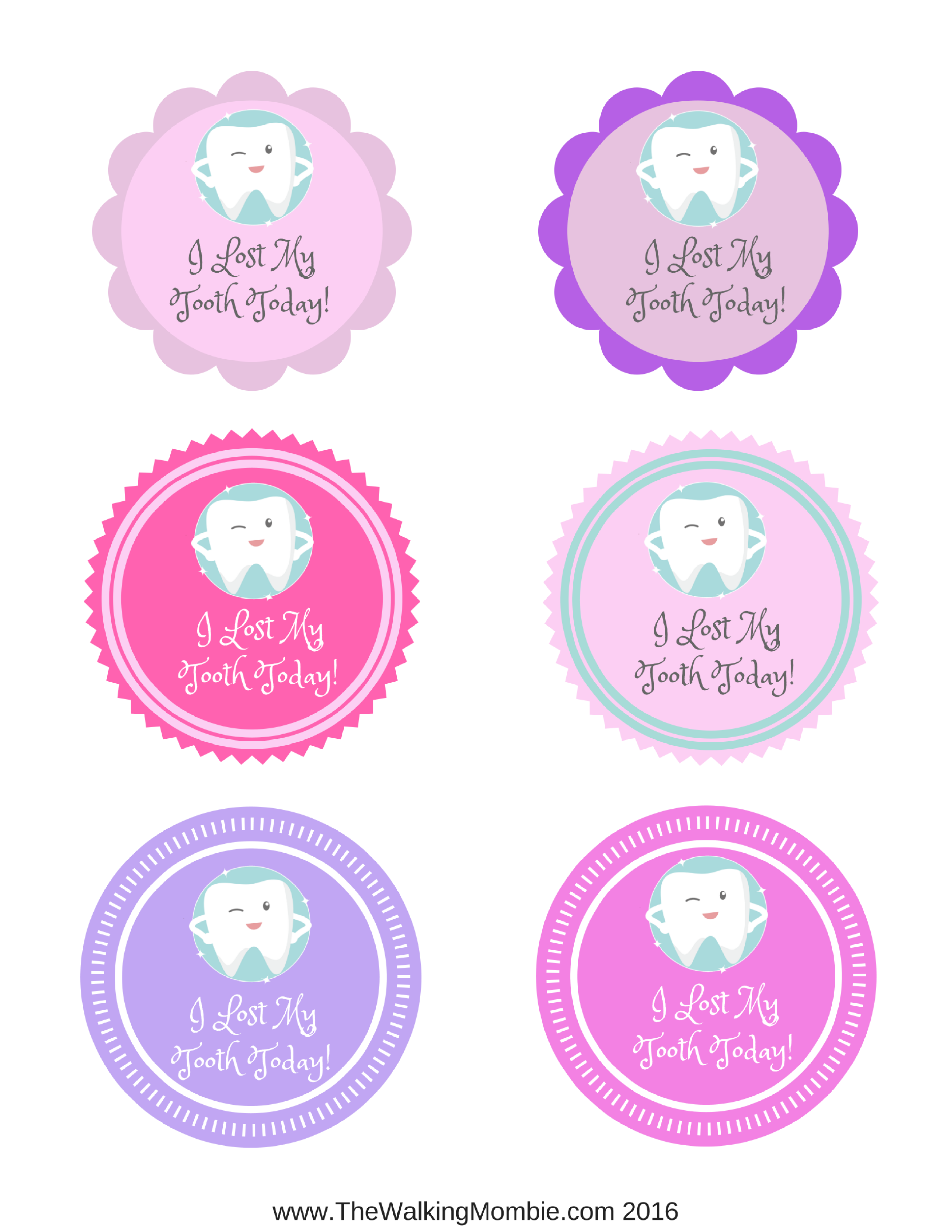 Tooth Fairy-Adorable Free Printable's!