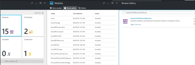 Creating Azure Runbook Jobs For Sharepoint Online Using Pnp Powershell
