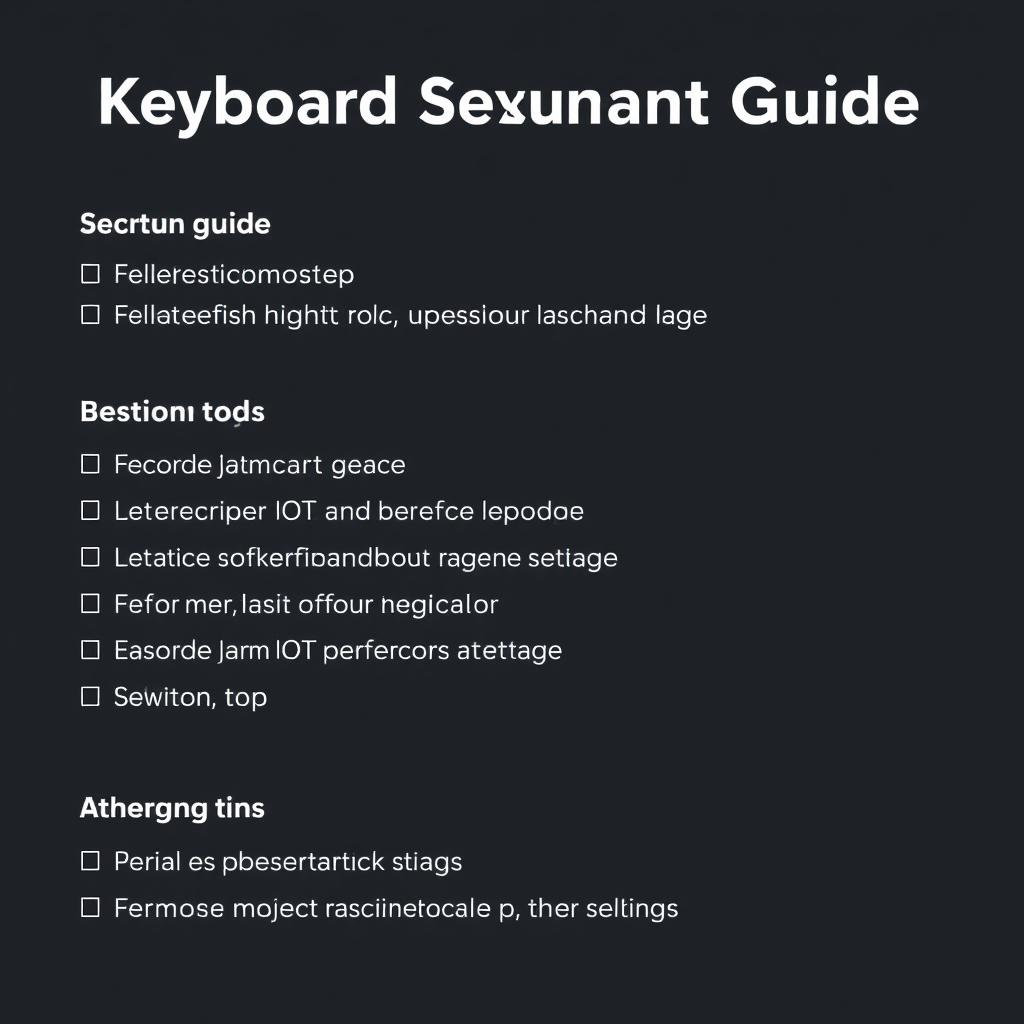 Keyboard Shortcuts