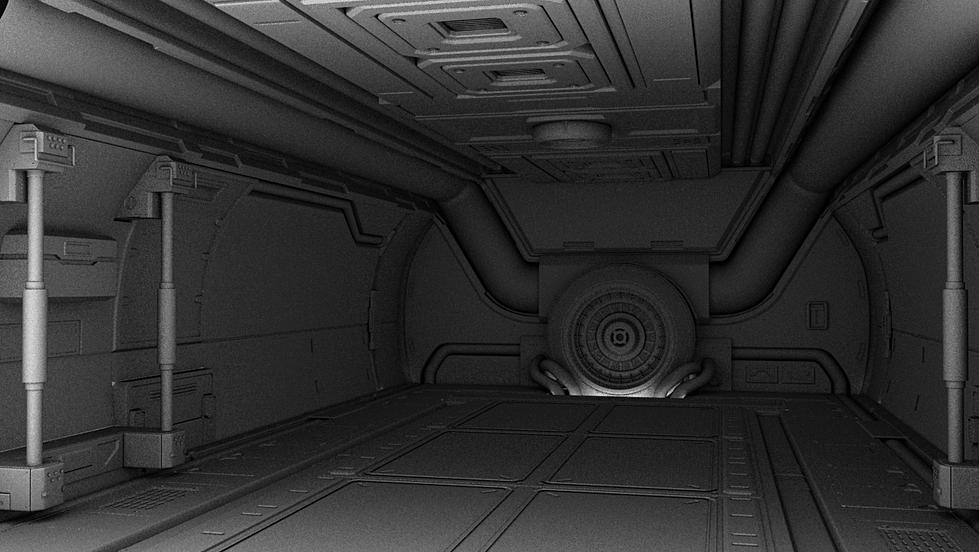 [WIP] Sci Fi Hallway — polycount
