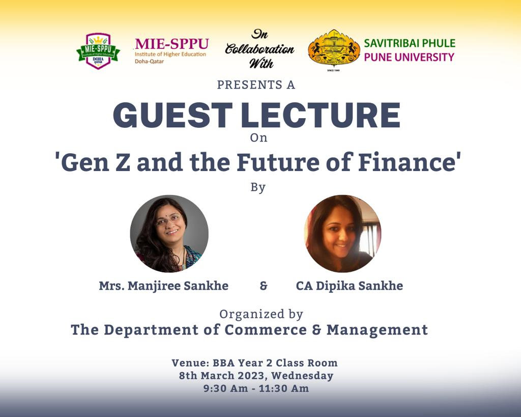 Guest Lecture Gen Z And The Future Of Finance Mie Sppu