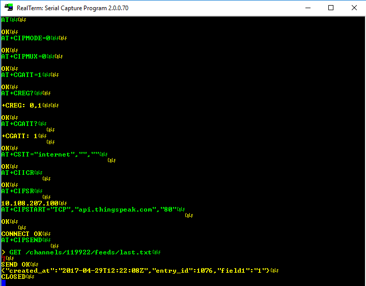 TCP Client Using SIM900A GPRS And Arduino UNO