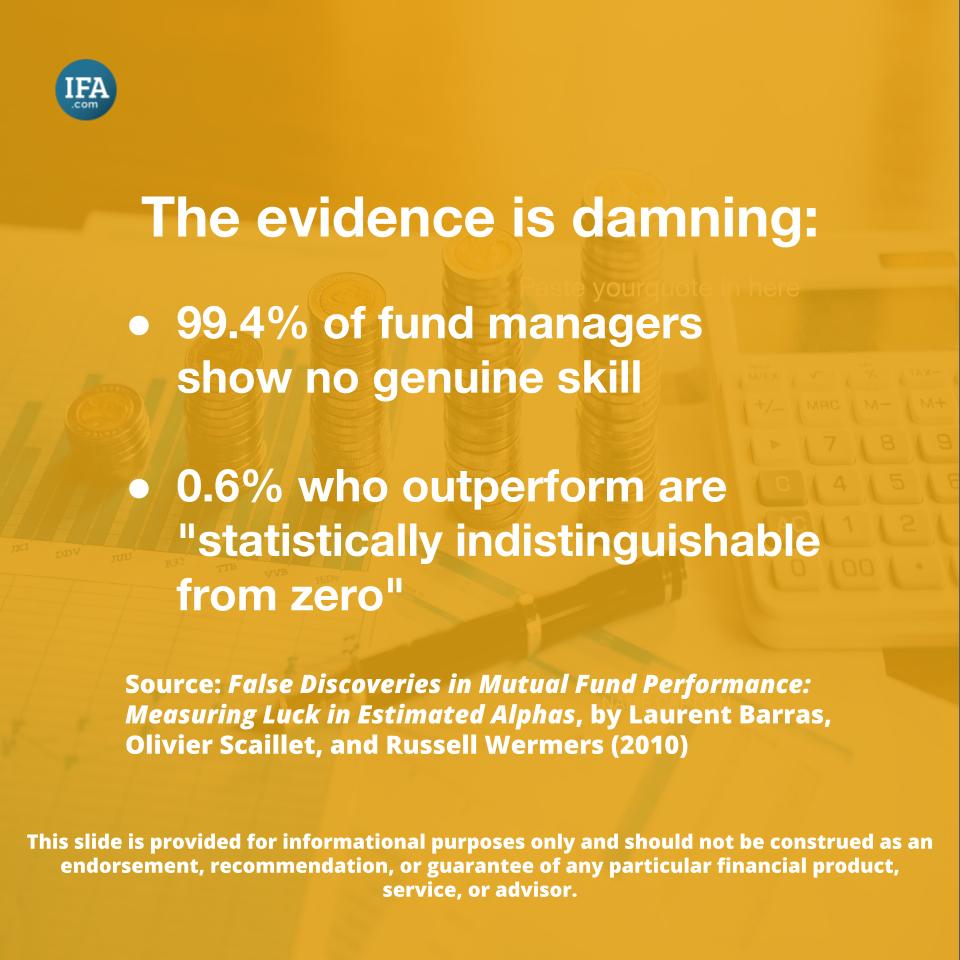 Why beating the market is just a game of chance