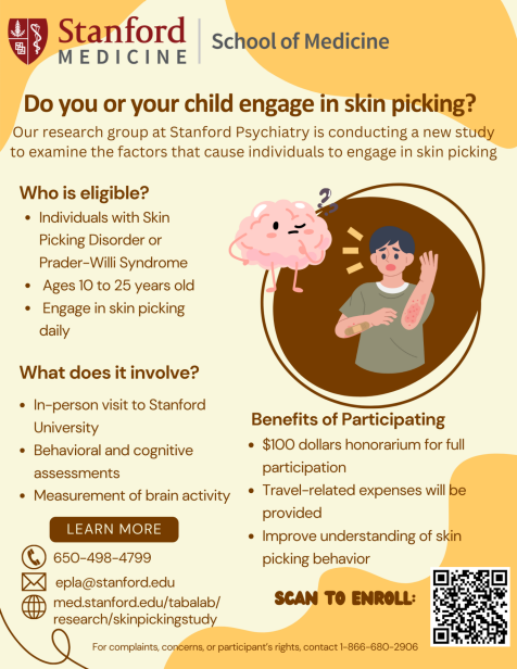 Stanford Skin Picking Study | The TLC Foundation