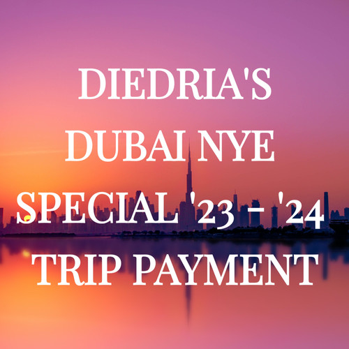 Diedria's Personalized Dubai NYE Special 2023-2024 Trip Payment Plan | LDTG