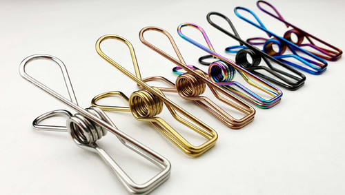 EXTRA LARGE Coloured Stainless Steel 316 Marine Grade Clothes Pegs ...