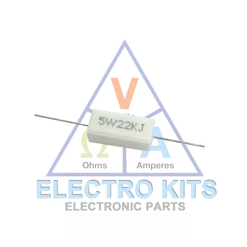 22K 5 Watt Ceramic Resistor | Electro Kits
