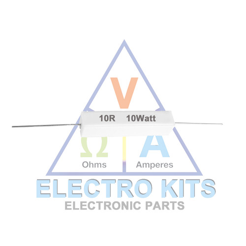 10 Ohm 10W - Ceramic Resistor | Electro Kits