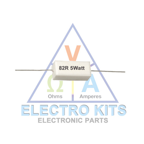 82 Ohm 5Watt Ceramic Resistor | Electro Kits