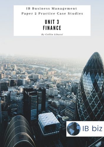 Unit 3 Finance Case Study Pack | Mysite