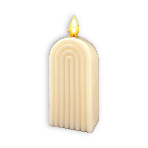 Glim Candles Grooved Soy Scented Pillar Candle | Décor Maniacs