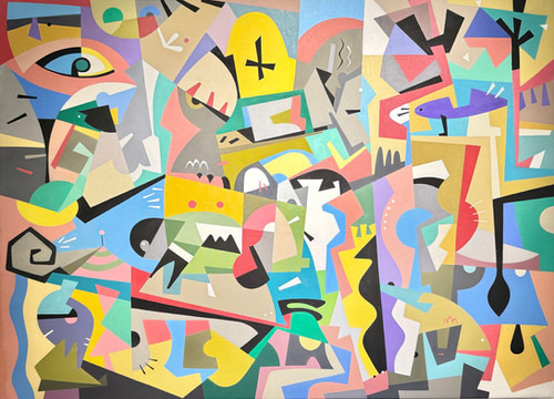 "28 Untitled" Original Painting by Bill Bateman | Second Story Studio