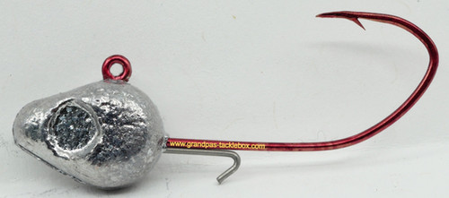 Bare Lead - Minnow Head Jig with Wire Keeper & Red Sickle Hook ...