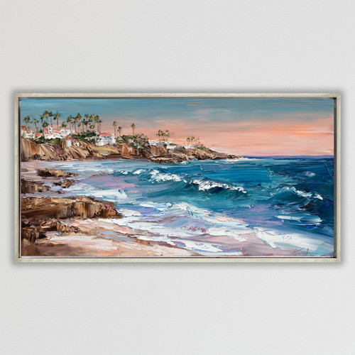 Iconic Windansea Beach, 24"x48" by KRISTA SCHUMACHER | kristaschumacherart