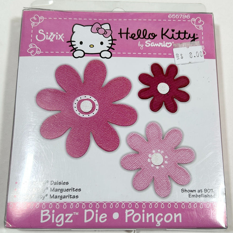 Hello Kitty Daisies Sizzix Die Cutter Bottom Of The Bin hello-kitty-daisies-sizzix-die-cutter-bottom-of-the-bin
