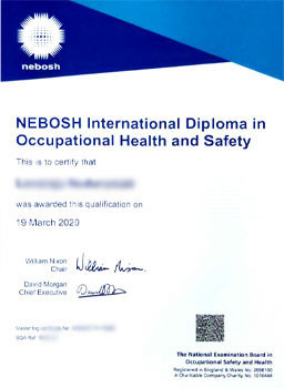 NEBOSH Diploma | Real Certification