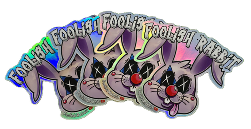 4 "FOOLISH RABBIT" Stickers | Foolishrabbit.store