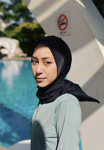 Active Hijab 4.0 (4 in 1) (Black) | Emsportif Shop