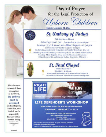 Weekly Bulletins | St. Anthony's