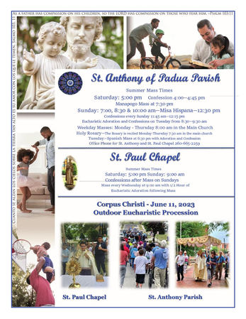 Weekly Bulletins | St. Anthony's