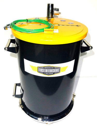 50lb Powder Hopper, Painted | First In Finishing | PH50