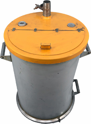 50lb Gema Painted, Powder Hopper, 100713R | First In Finishing