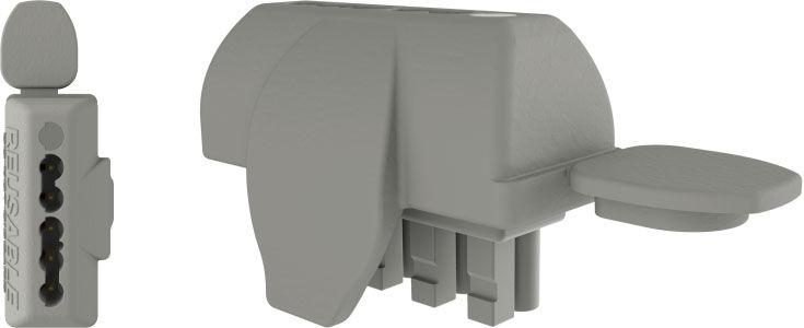 ECG Disposable Leadwire, 5-Lead, DataScope TelePak, Pinch, 50" | website