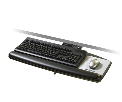 3M™ Lever Adjust Keyboard Tray with Standard Keyboard and Mouse ...