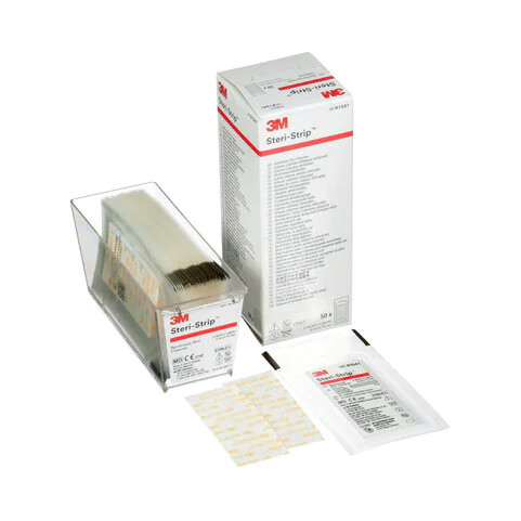 3M™ Steri-Strip™ Reinforced Adhesive Skin Closures, R1541, 1/4 in x 3 ...