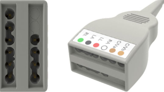 Yokemate LWS® ECG Cable with Universal Connector, YMC10DTO6 | website