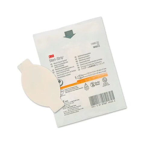 3M Steri-Strip Wound Closure System W8512 1-7/8 in x 1/2 in (47 mm x 12 ...