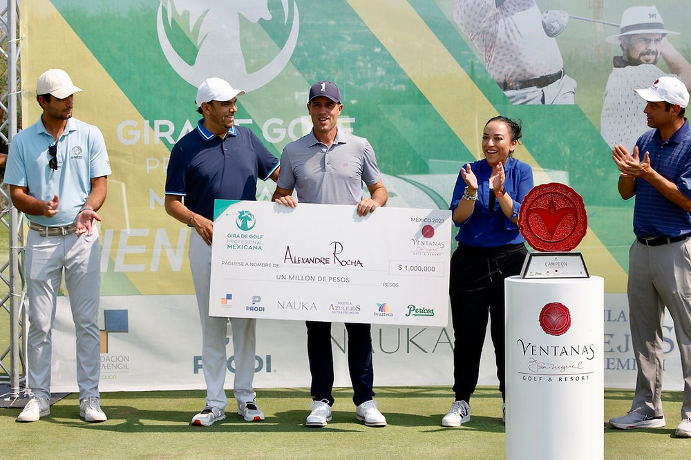 Alexandre Rocha, campeón del Tour Championship; José de Jesús Rodríguez ...