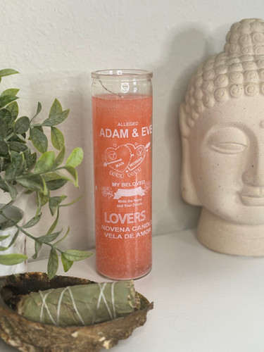 Adam and Eve 7 Day Candle | Sunflowers N Sage