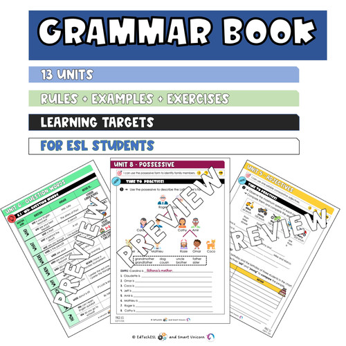 ESL Grammar Book - BUNDLE | edtechesl
