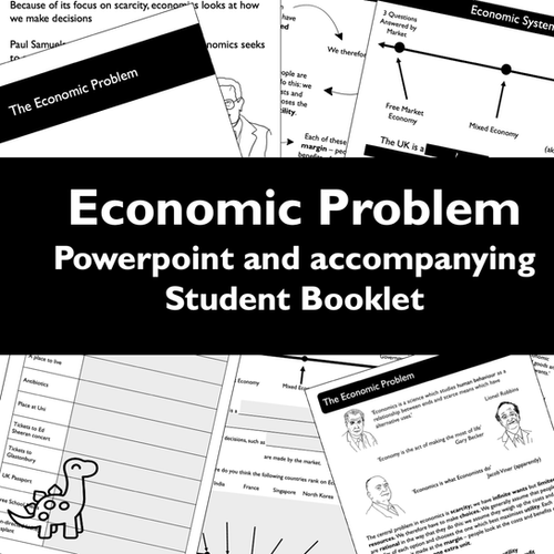 Economic Problem Slides and Accompanying Booklet | Econosaurus