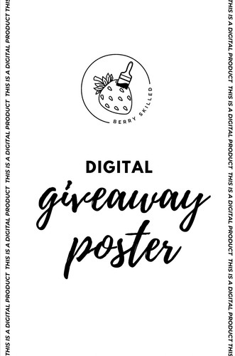 Custom Digital Giveaway Poster | My Site