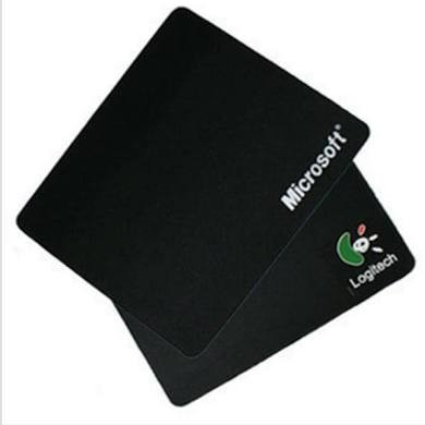 Mouse Pad Kain Hitam Logo Logitech / Microsoft | Berkatcompambon