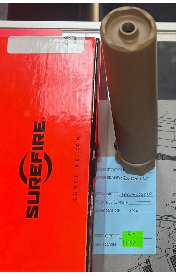 Surefire Suppressors SOCOM 556 RC2 in FDE and in Black ...