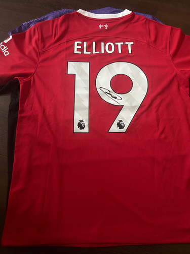 Harvey Elliott signed Liverpool 2023/24 home shirt | S&N Signings
