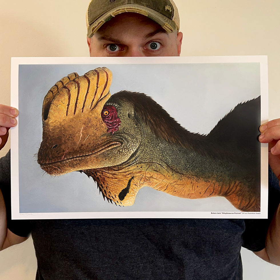 Dilophosaurus Portrait | PRINTS | apt22art