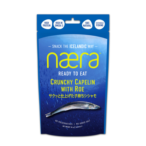 Ready to Eat Crunchy Capelin with Roe | Naera Iceland