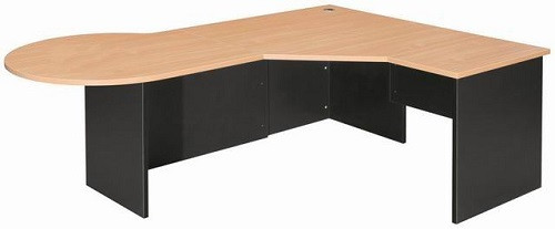 3 Pieces Workstation P End Office Desk | WOF