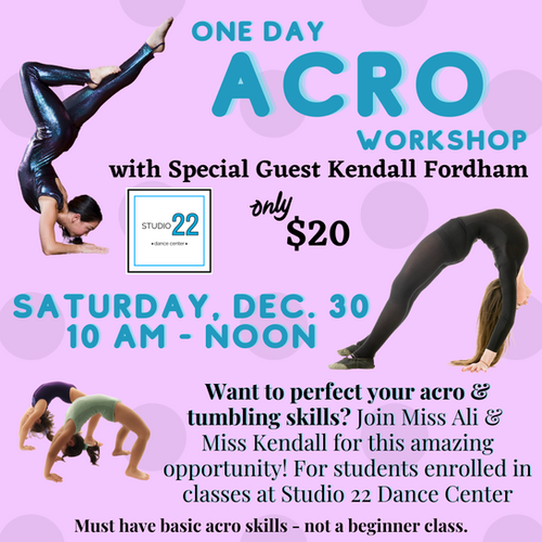 One Day Acro Workshop | Studio 22