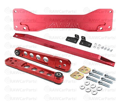 RED LCA Lower Control Arms + Beaks + ASR Style for Honda Civic Type R ...
