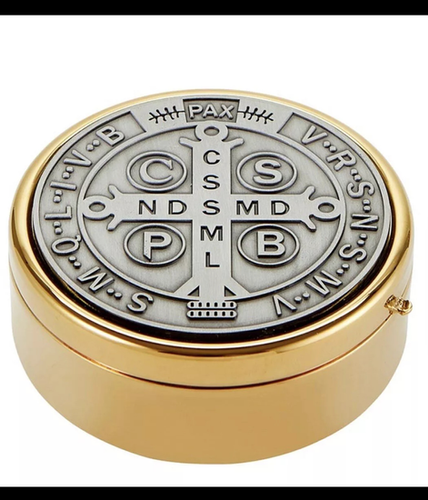 St. Benedict Medal Hospital Pyx - 60 hosts | Dallas Vestments