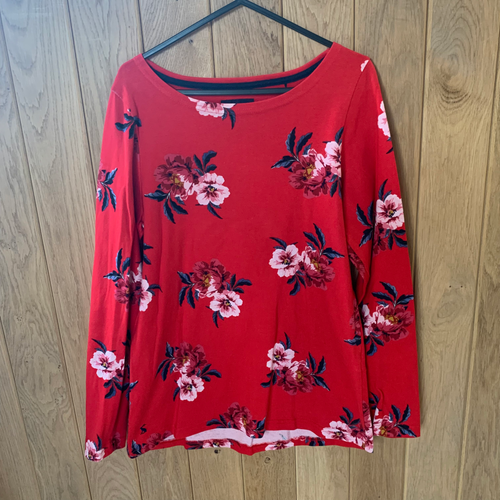 Joules Red Floral Mariner Uk10 | Preloved Clothing