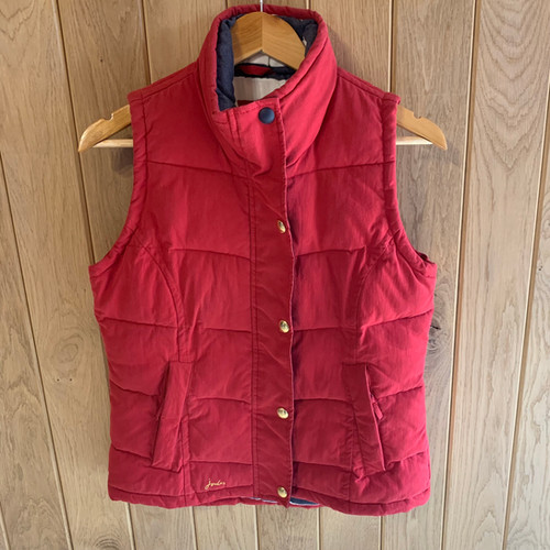Joules Red Gilet Uk10 | Preloved Clothing