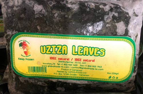 Frozen Uziza Leaves GTC 8oz | Africanfoodembassy