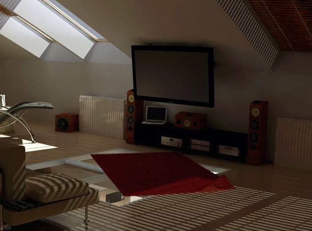 Attic Home Theater Ideas And TV Installation NJ