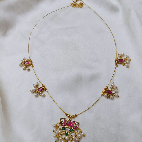 Invisible Lotus Necklace | Madhuwanti